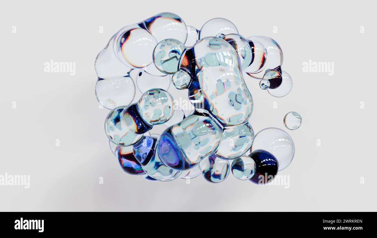 A 3D glass abstract form background, providing a modern and stylish ...