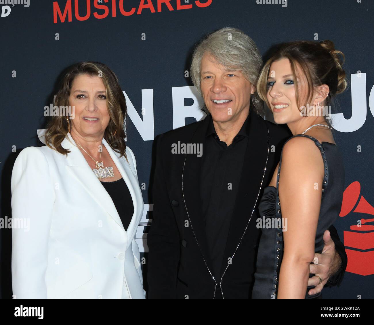 LOS ANGELES - FEB 2: Dorothea Hurley, Jon Bon Jovi, Stephanie Rose ...
