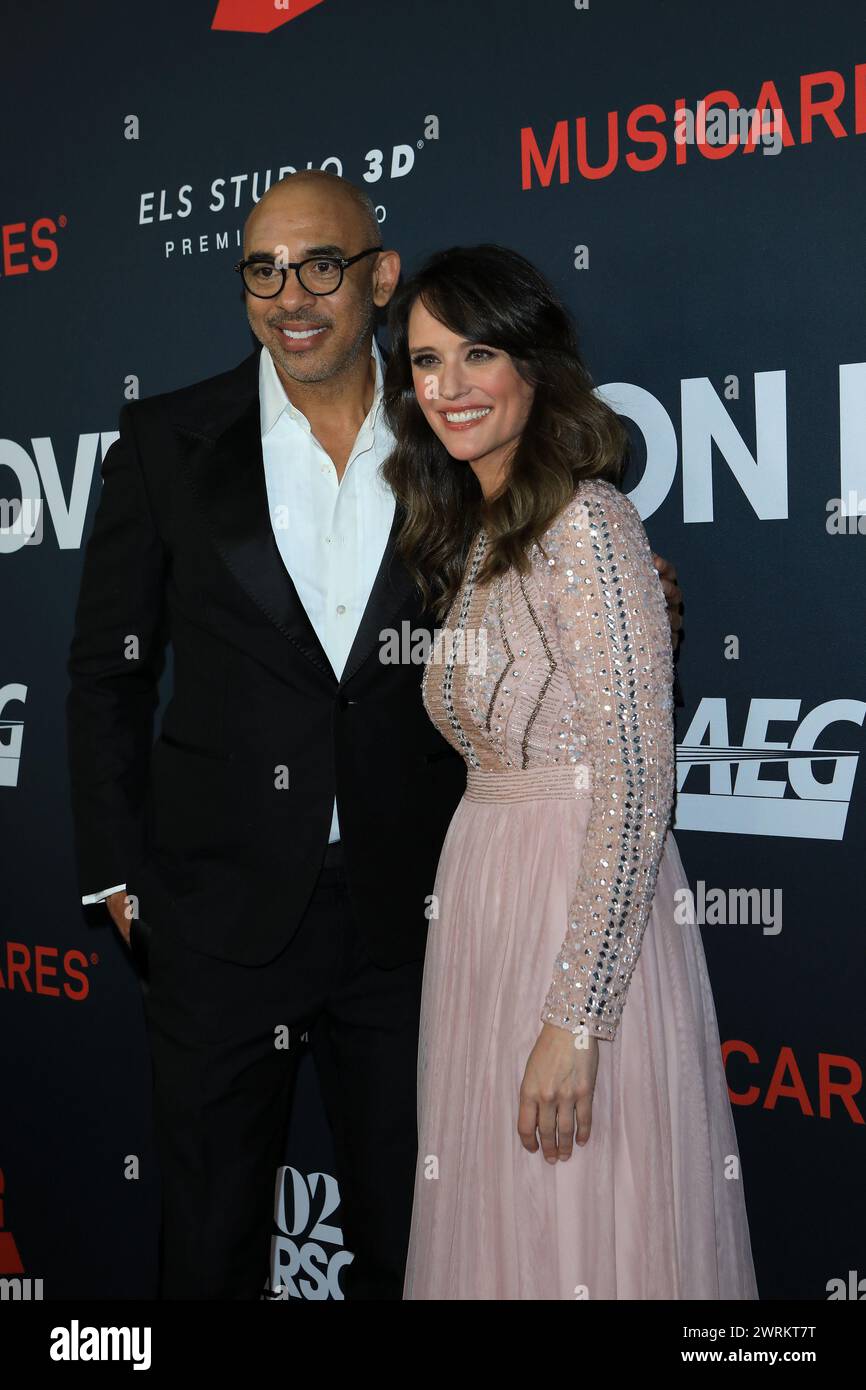 LOS ANGELES - FEB 2: Harvey Mason jr., Laura Segura at the 2024 ...