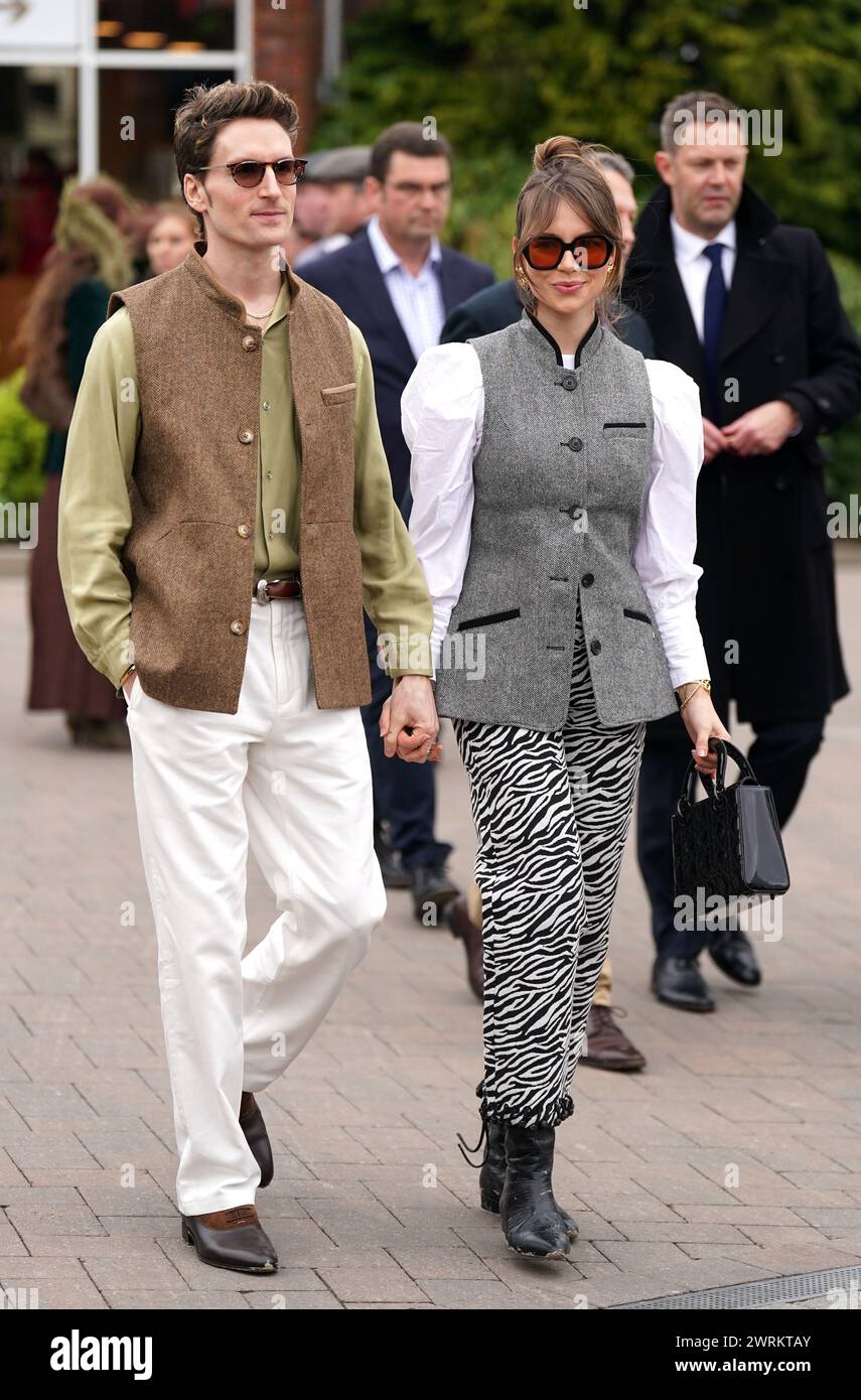 Oliver Proudlock and Emma Louise Connolly arriving for day two of the ...