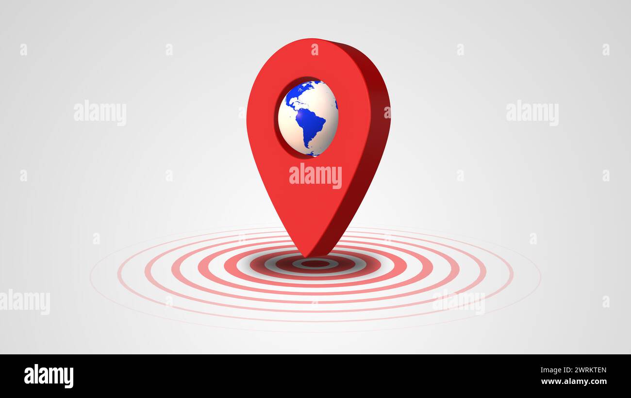 Simple location pin icon in hi-res stock photography and images - Alamy