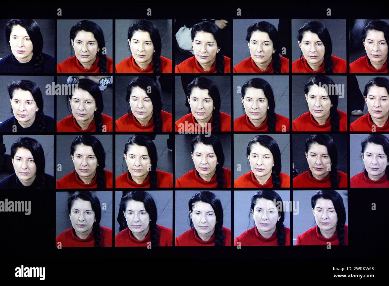 AMSTERDAM - Marina Abramovic's exhibition in the Stedelijk Museum. The ...