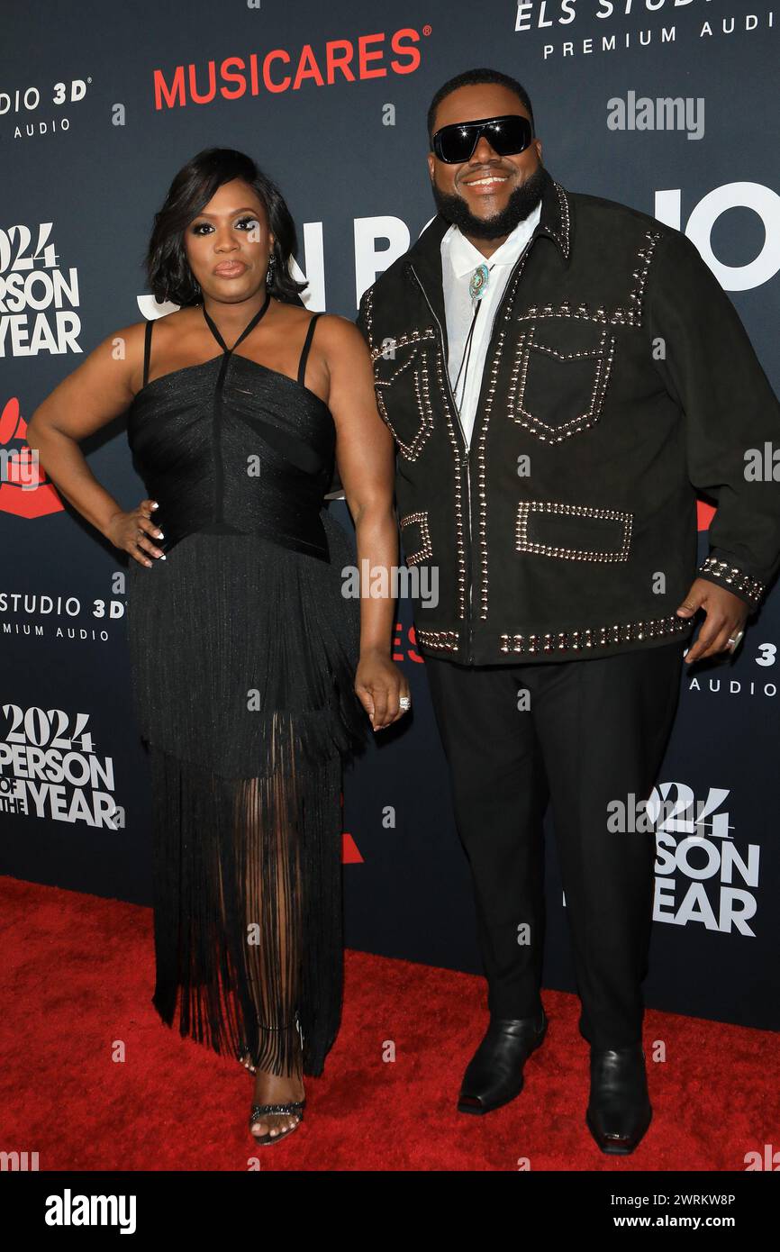 LOS ANGELES - FEB 2: Tanya Trotter, Michael Trotter Jr. at the 2024 ...