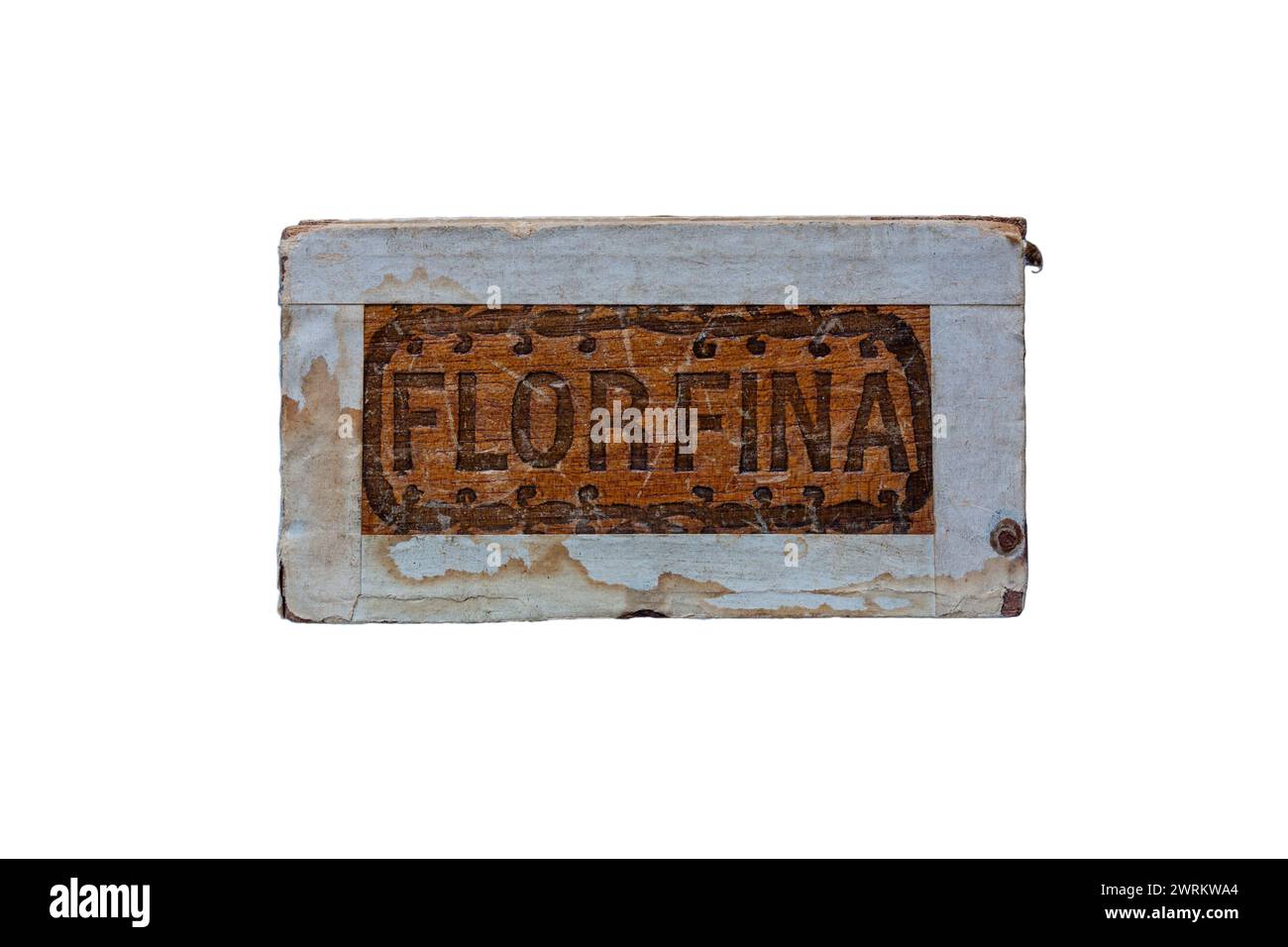 old vintage Henry Clay Habana cigar box showing end with Flor Fina ...