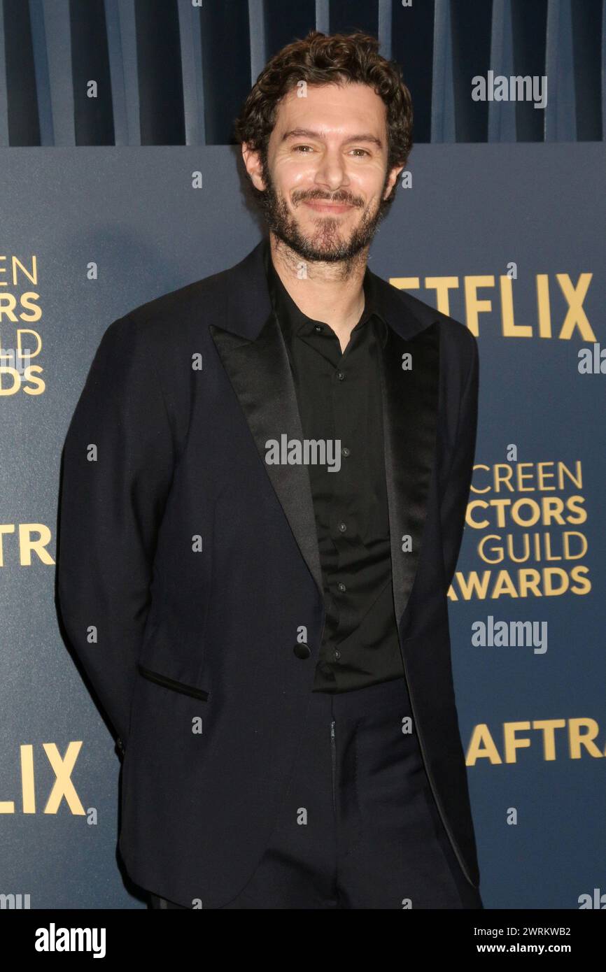 LOS ANGELES - FEB 24: Adam Brody at the 30th Screen Actors Guild Awards ...