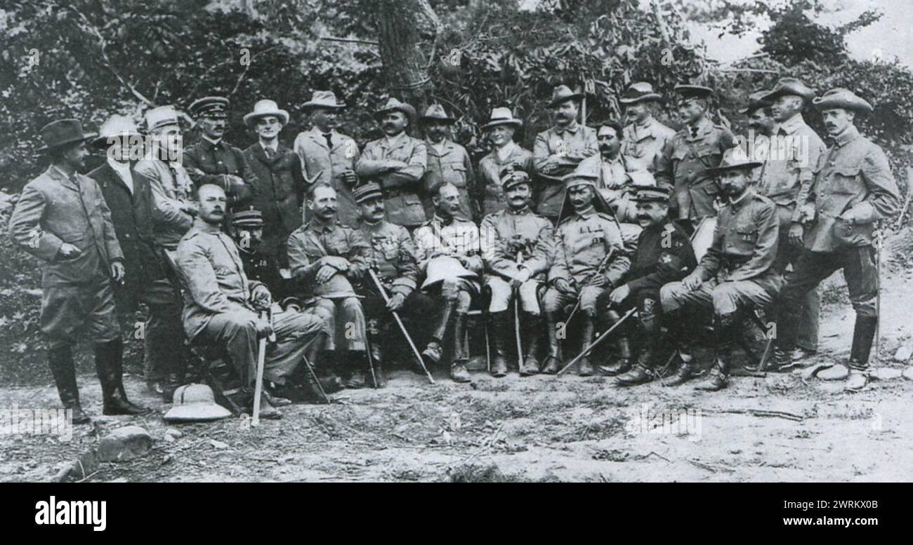 Western military attachés and war correspondents Stock Photo - Alamy