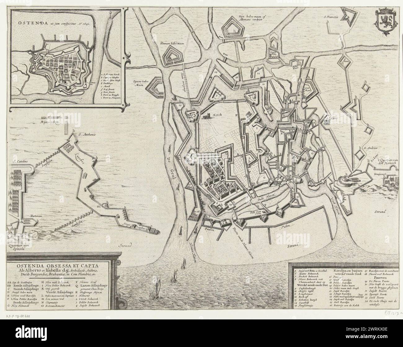 Beleg van Oostende, 1601-1604 Ostenda besieged and captured by Albert ...