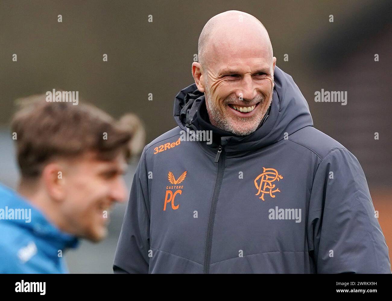 Rangers manager Philippe Clement during a training session at the ...
