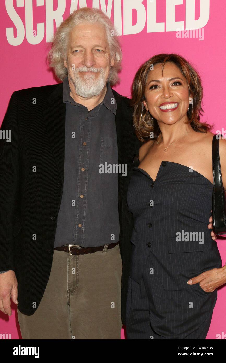 LOS ANGELES - JAN 29: Clancy Brown, Laura Ceron at the Scrambled ...