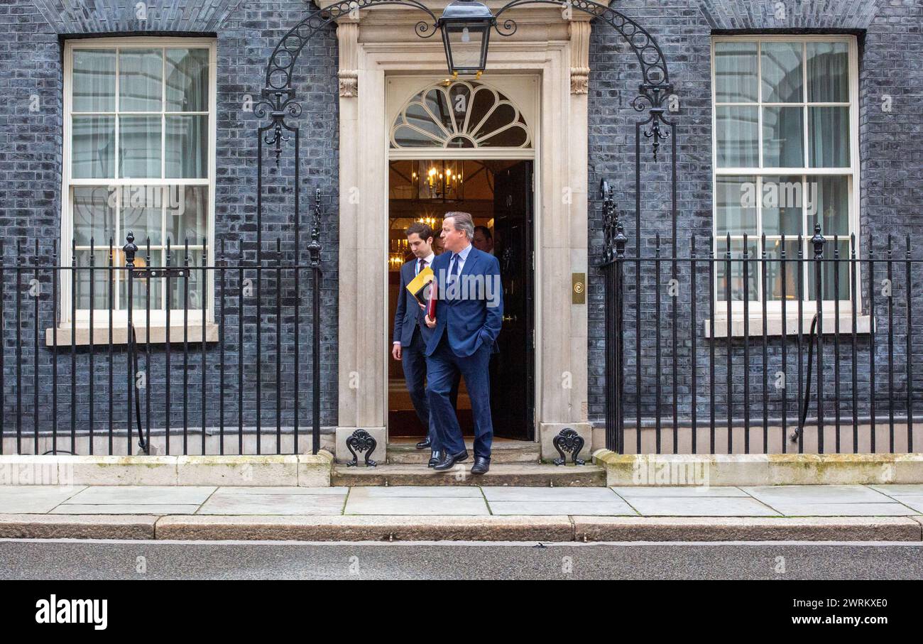 London, England, UK. 13th Mar, 2024. Foreign Secretary DAVID CAMERON is ...