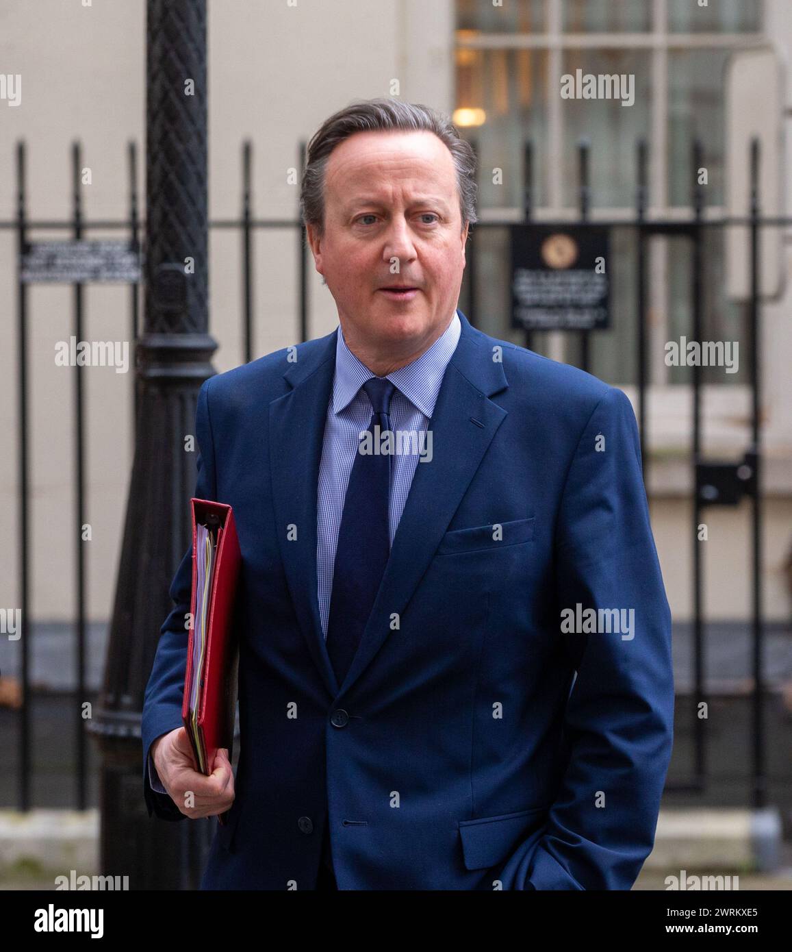London, England, UK. 13th Mar, 2024. Foreign Secretary DAVID CAMERON is ...