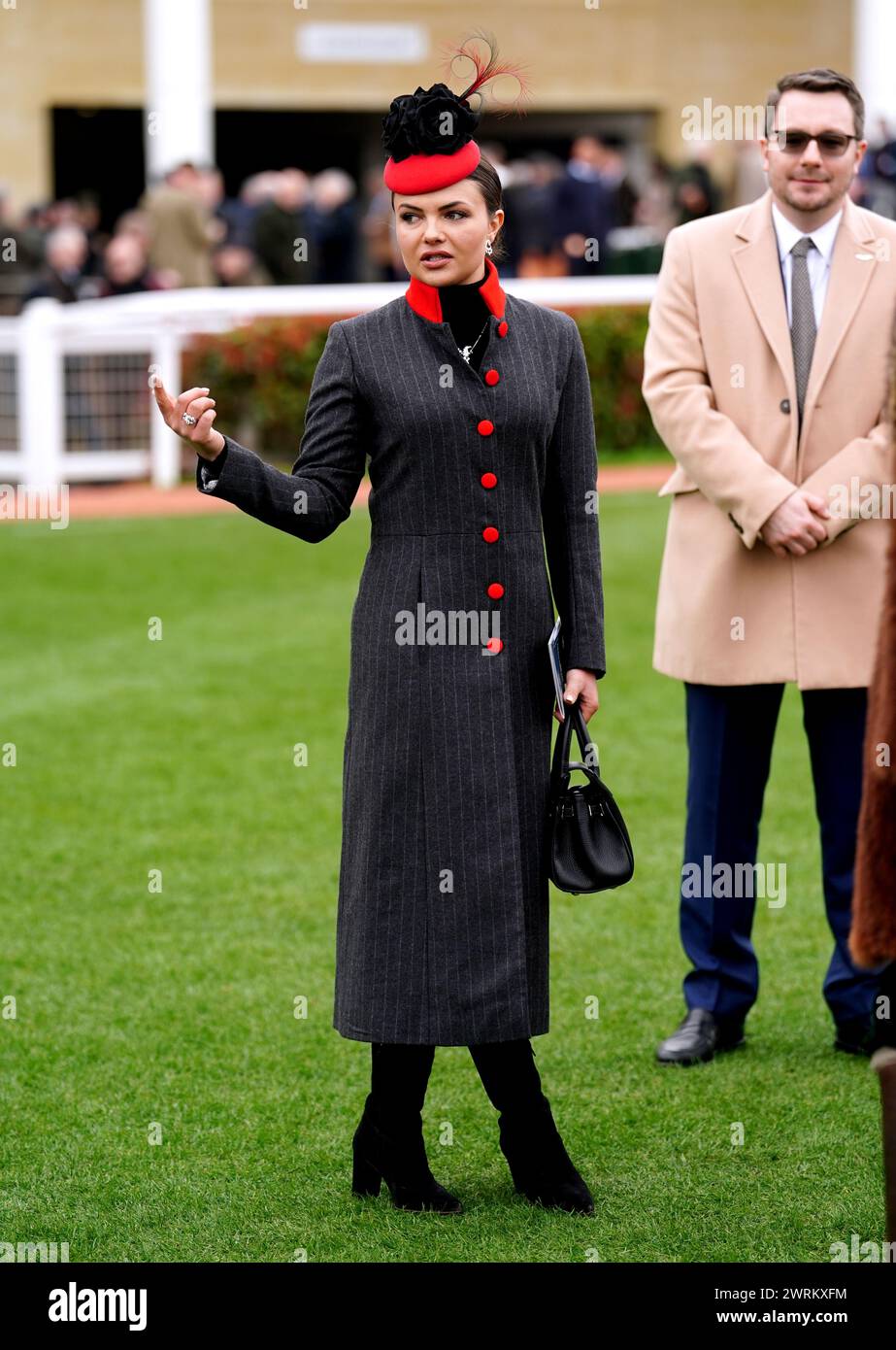 Megan Nicholls on day two of the 2024 Cheltenham Festival at Cheltenham ...
