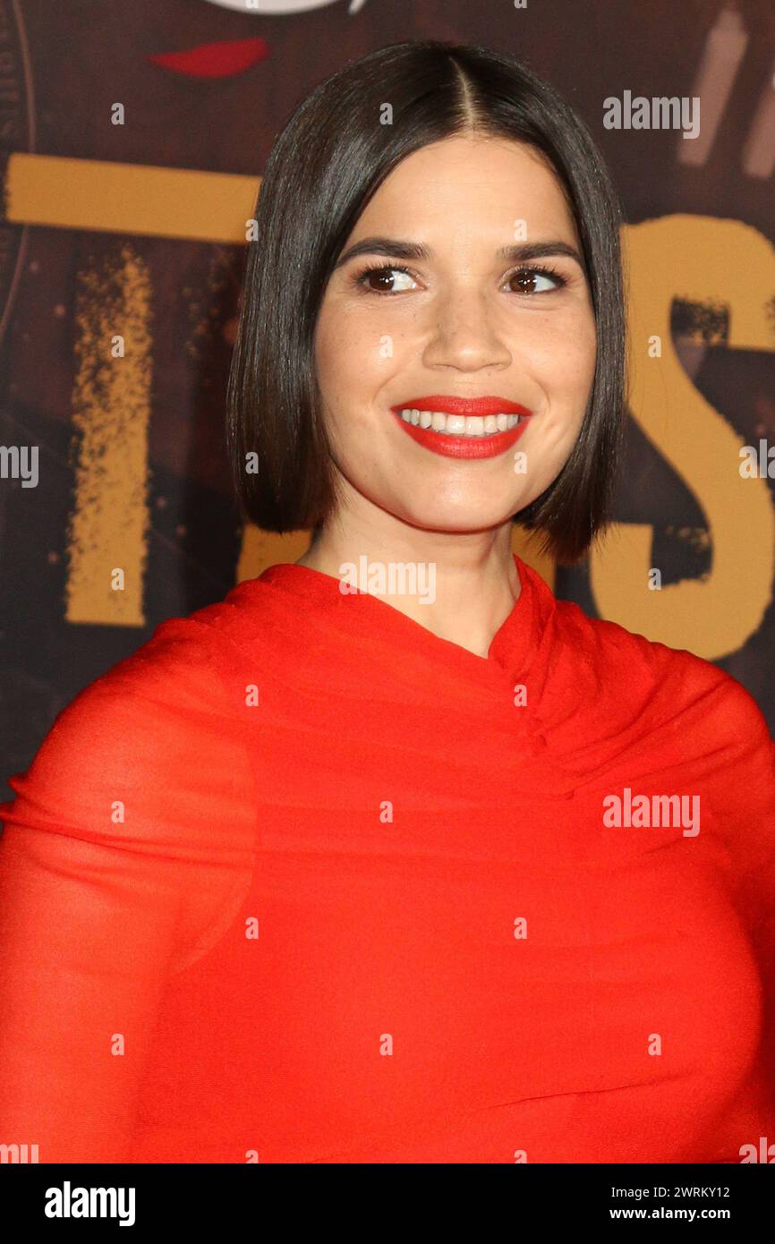 LOS ANGELES - FEB 13: America Ferrera at the "This Is Me...Now: A Love ...