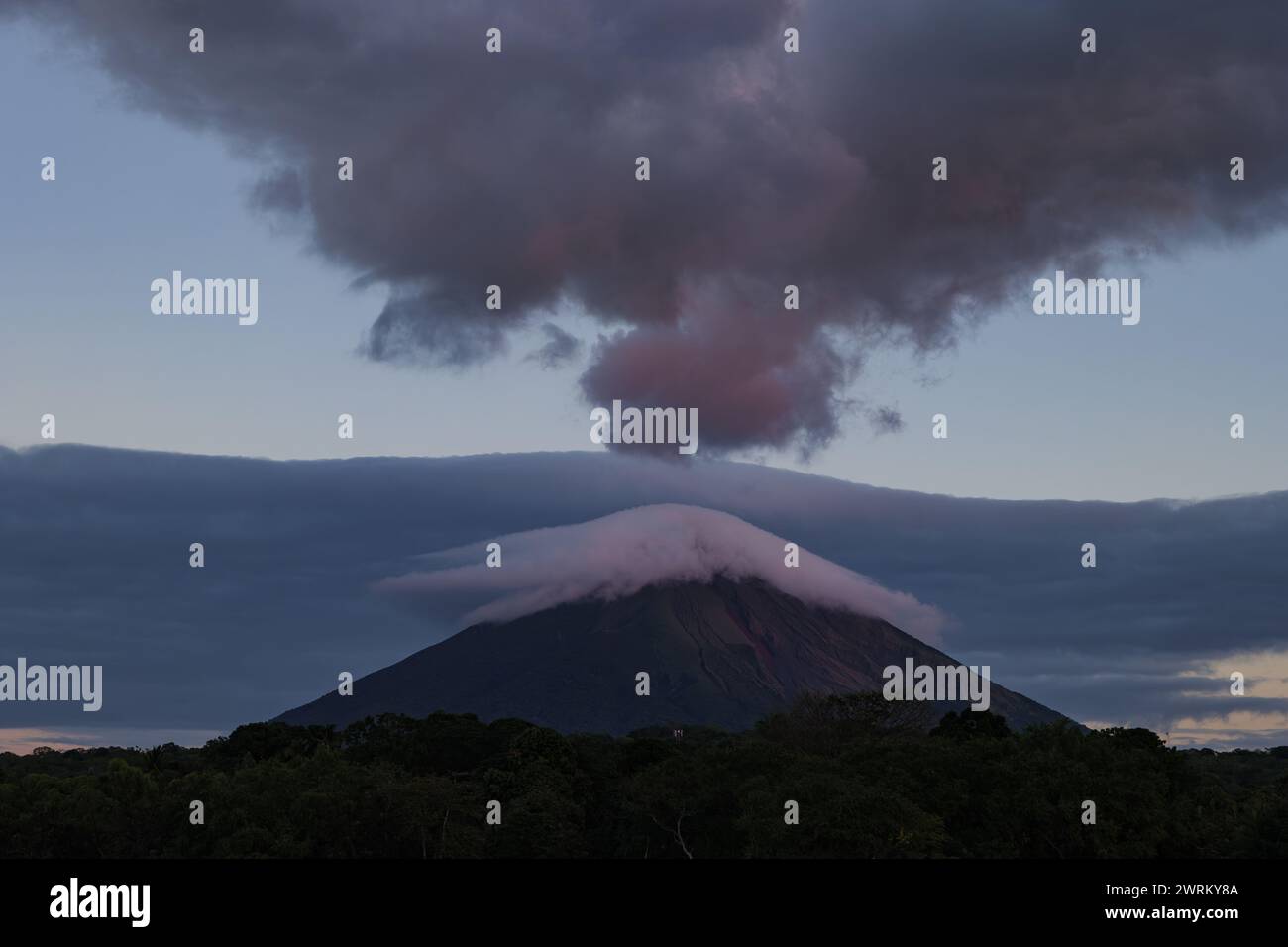 Ometepe Nicaragua. Concepción – one of two volcanoes located on Ometepe ...