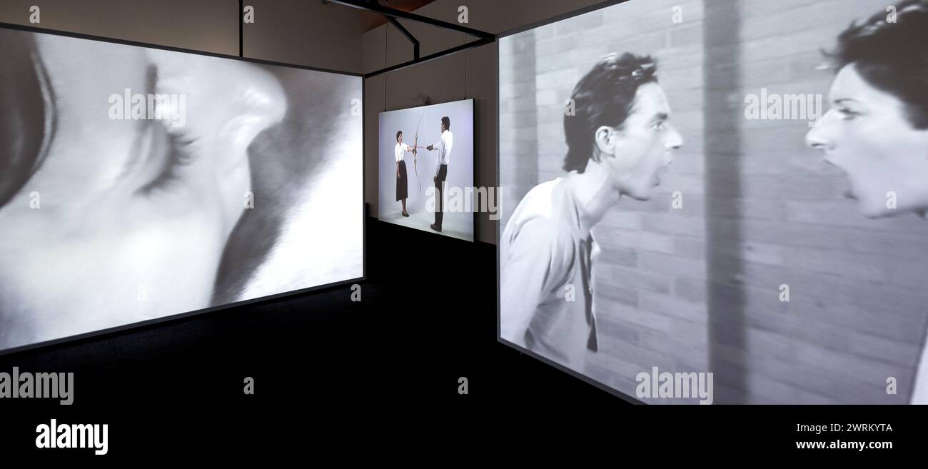 AMSTERDAM - Marina Abramovic's exhibition in the Stedelijk Museum. The ...