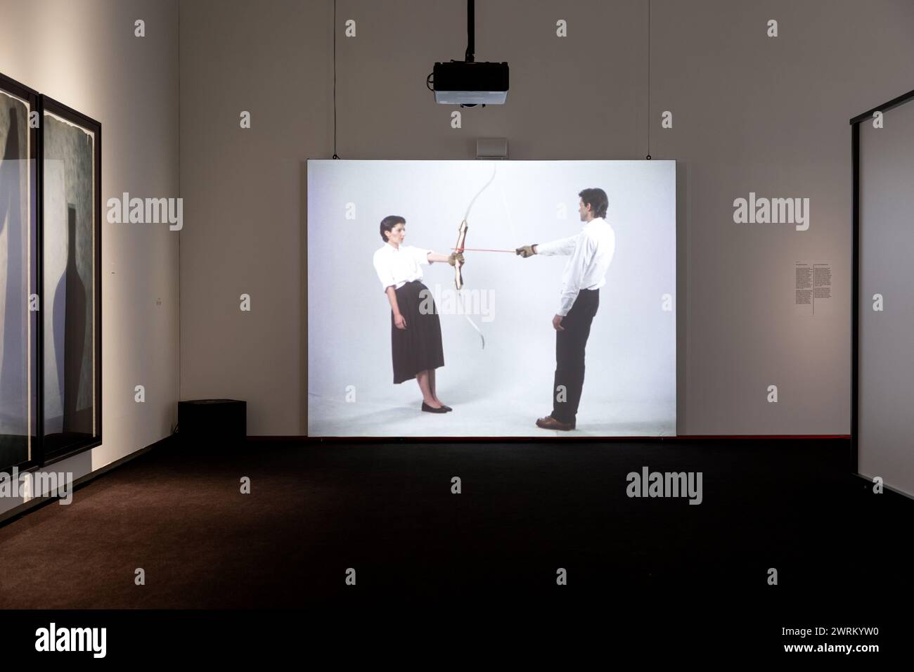 AMSTERDAM - Marina Abramovic's exhibition in the Stedelijk Museum. The ...