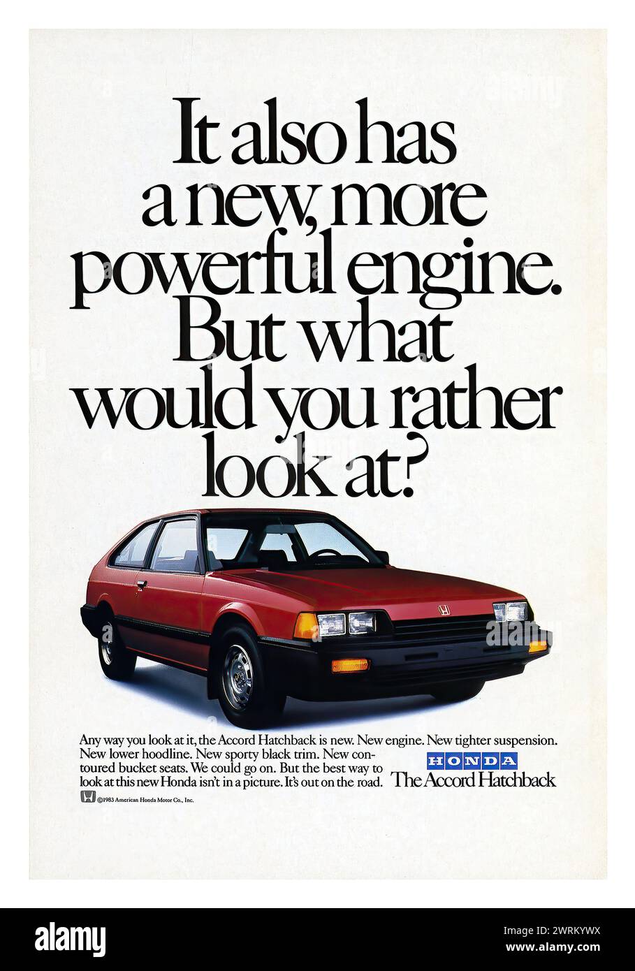 The Accord Hatchback (1983) - Vintage American magazine car advert ...