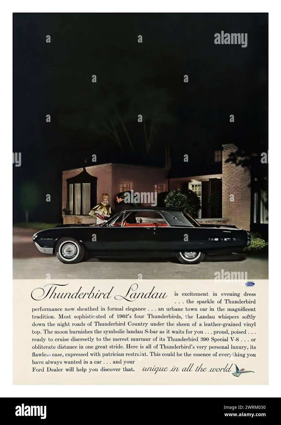 Thunderbird advert vintage hi-res stock photography and images - Alamy