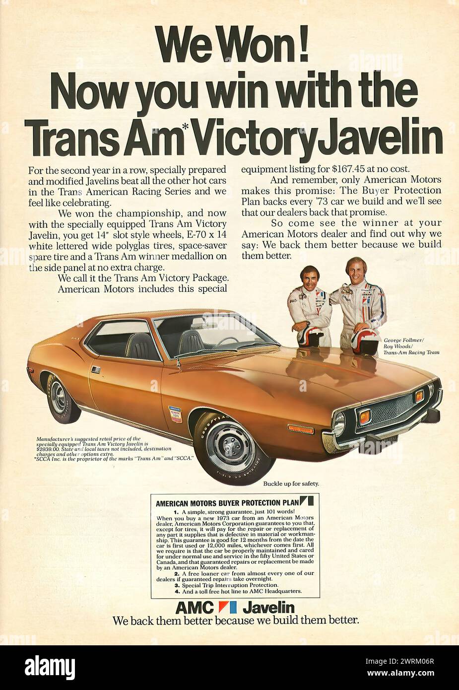 AMC Javelin - 1972 - Vintage American magazine car advert from the 70s ...