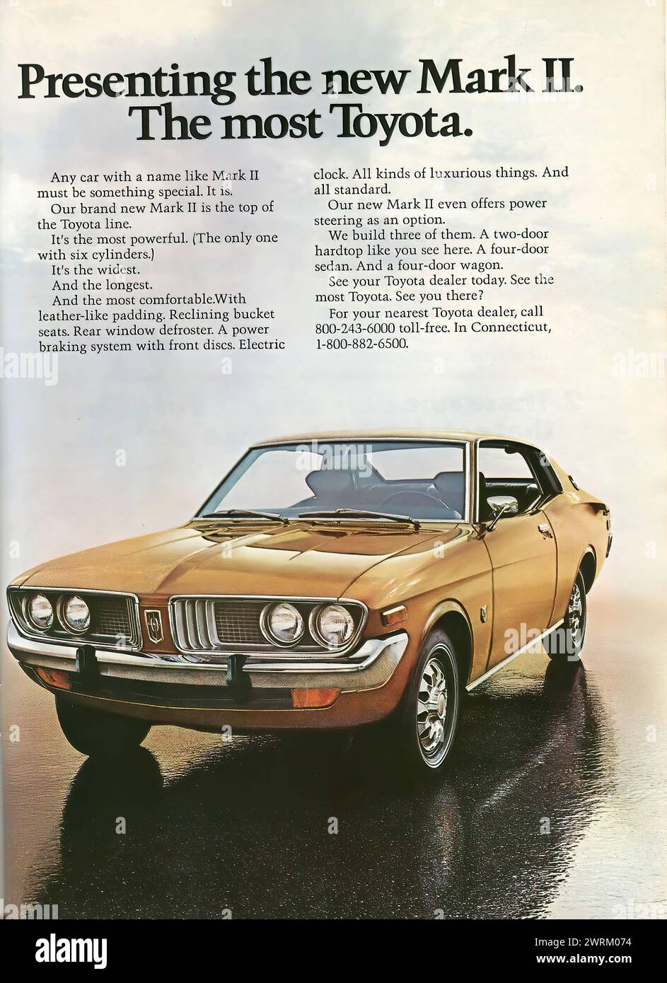 Toyota MkII - 1972 - Vintage American magazine car advert from the 70s ...