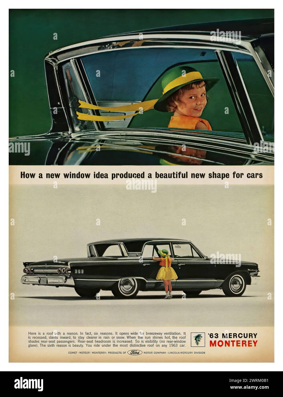 '63 Mercury Monterey - Vintage American magazine car advert Stock Photo - Alamy