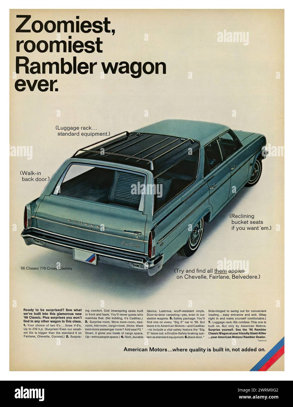 Rambler (1965) - Vintage American magazine car advert Stock Photo - Alamy