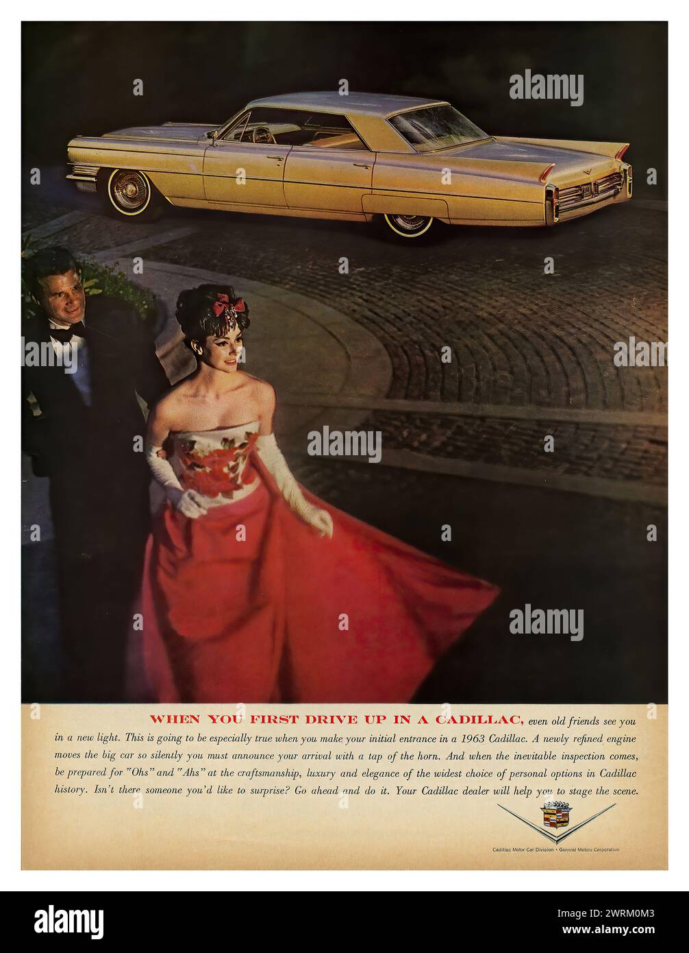 Cadillac (1962) - Vintage American magazine car advert Stock Photo - Alamy