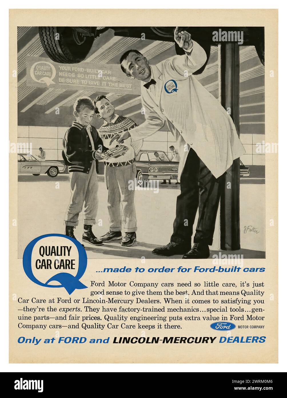 Ford Quality Car Care (1963) - Vintage American magazine car advert ...