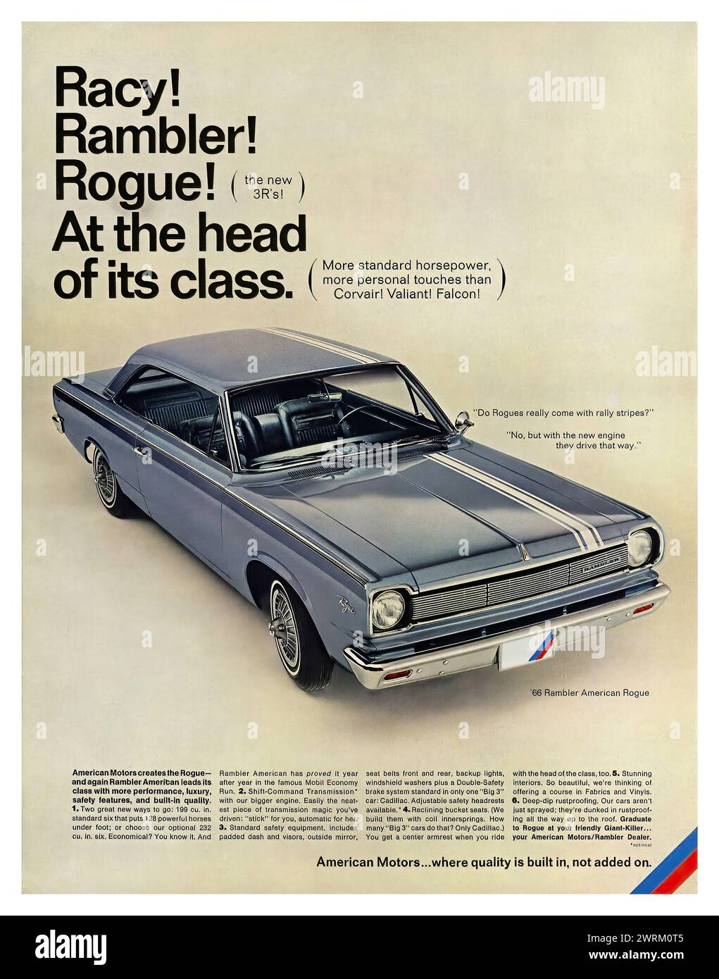 Rambler American Rogue (1966) - Vintage American magazine car advert ...
