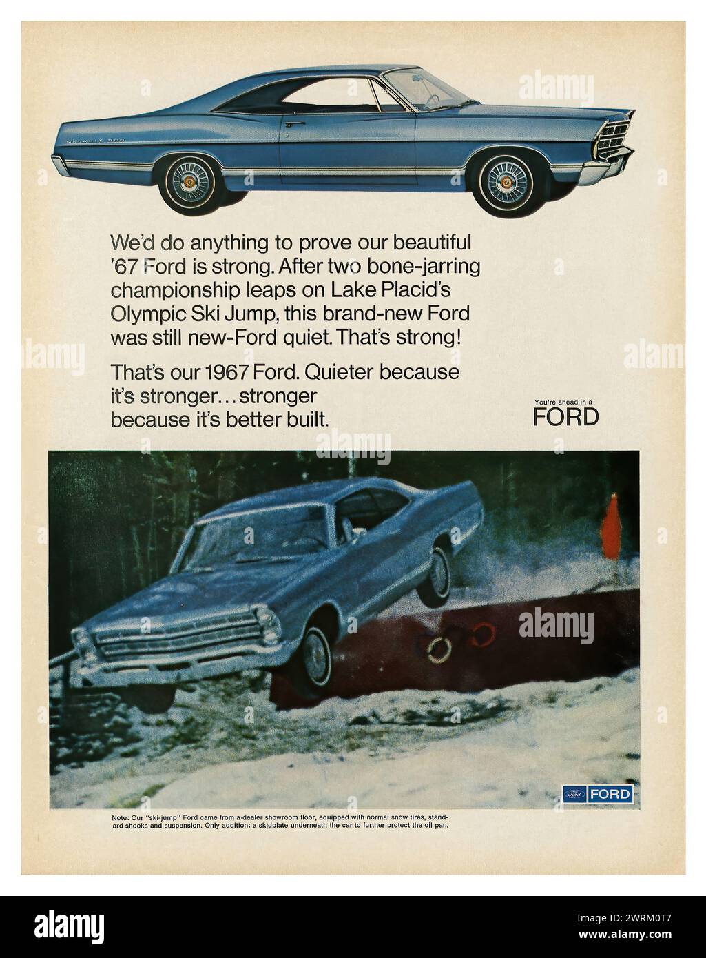 Ford (1967) - Vintage American magazine car advert Stock Photo - Alamy