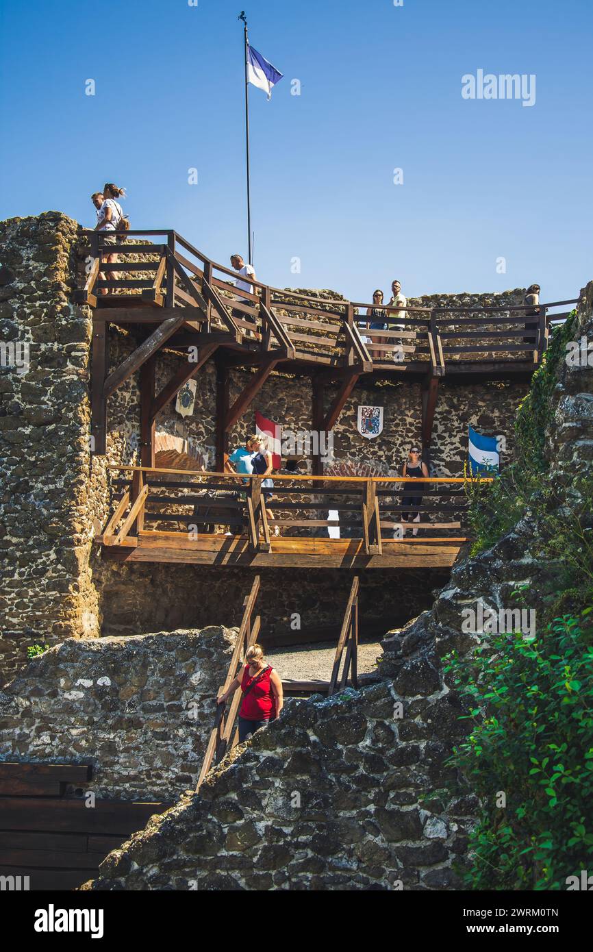 Szigliget Castle Balaton Stock Photo - Alamy