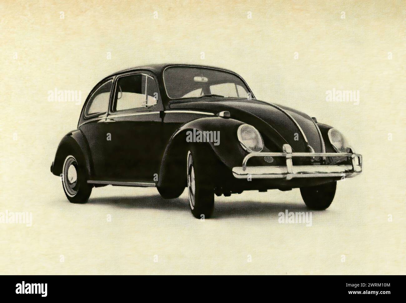 VW Beetle - Vintage American magazine car advert Stock Photo - Alamy