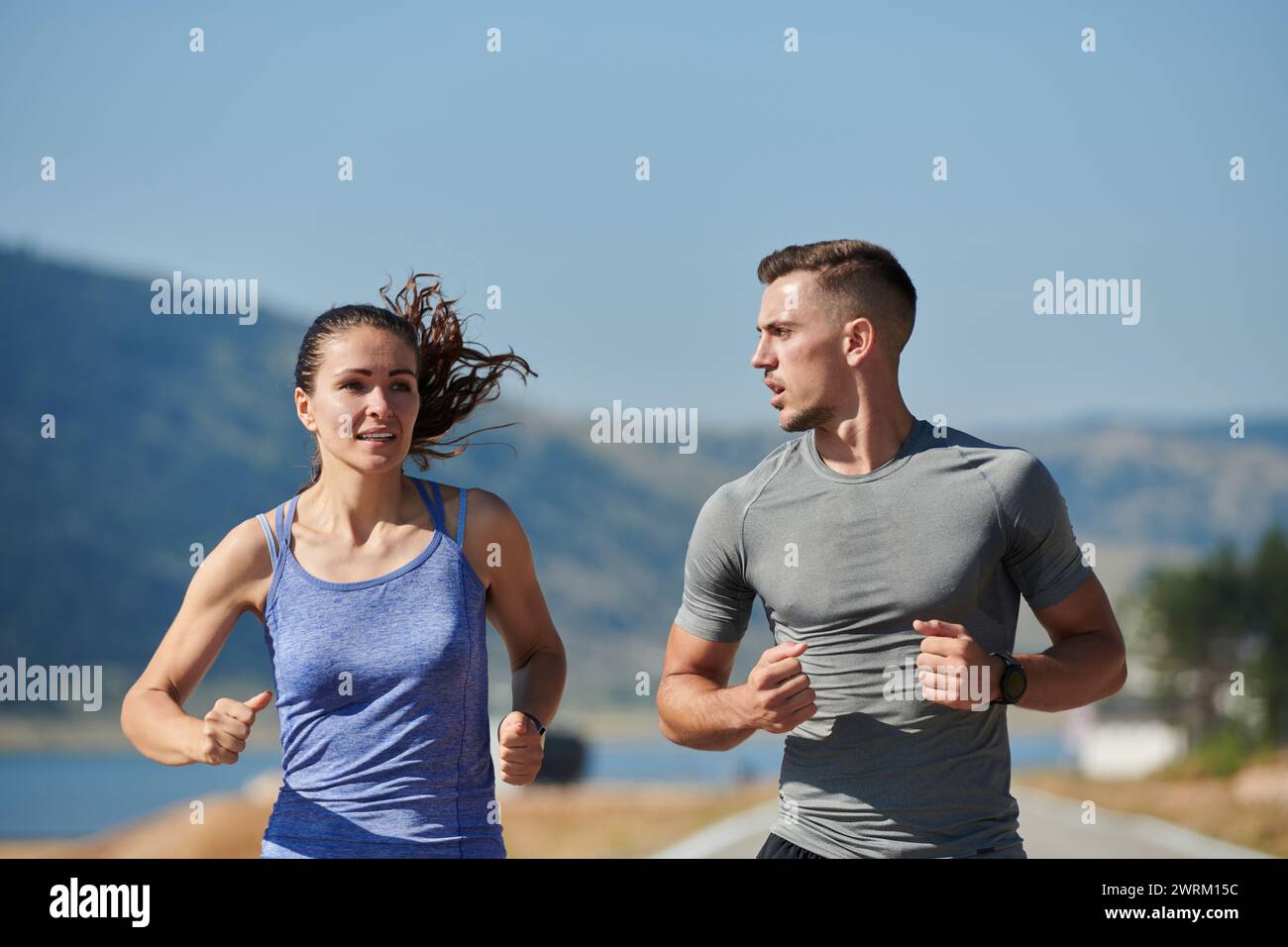 Energized by the beauty of nature, a couple powers through their ...