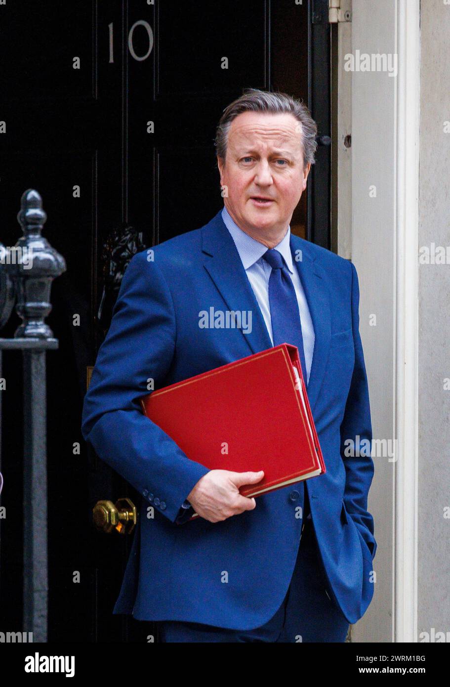 London, UK. 13th Mar, 2024. Foreign Secretary, David Cameron, in ...