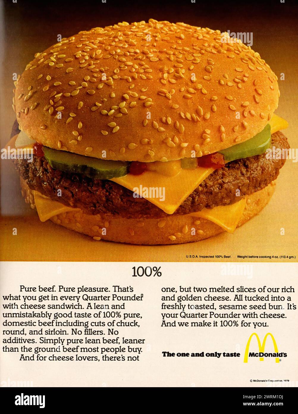 McDonald's - 1979 - Vintage American magazine advert from the 70s Stock ...