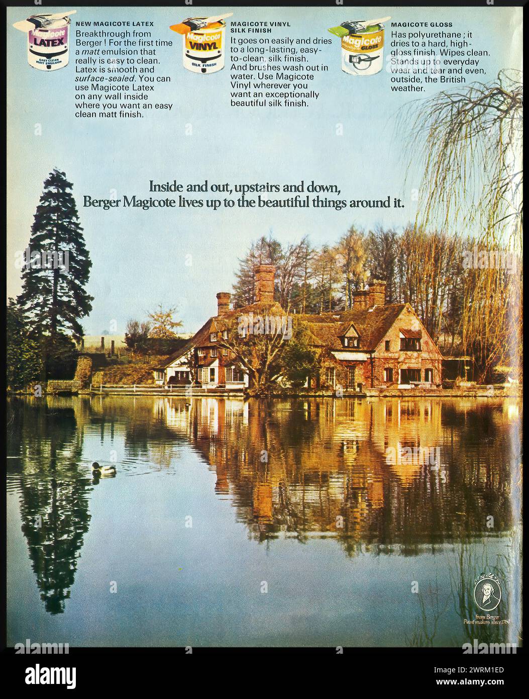 Berger Magicote - 1973 - Vintage American magazine advert from the 70s ...