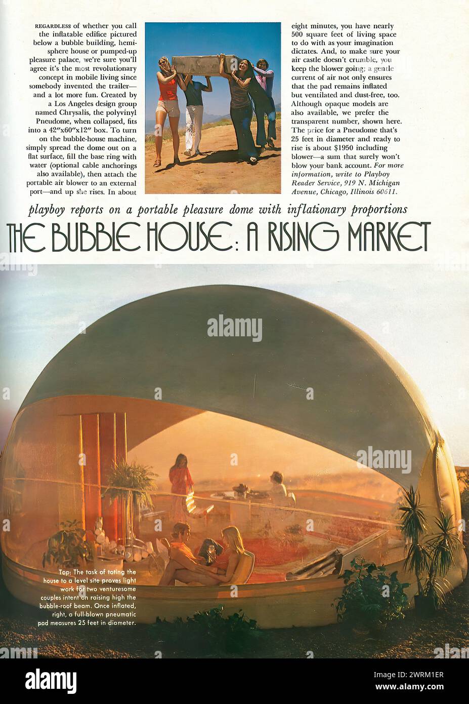 Bubble House - 1972 (1) - Vintage American magazine advert from the 70s ...