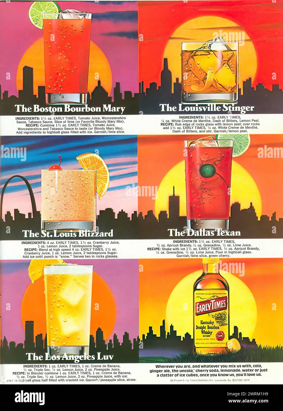 Early Times - 1974 (2) - Vintage American magazine advert from the 70s ...