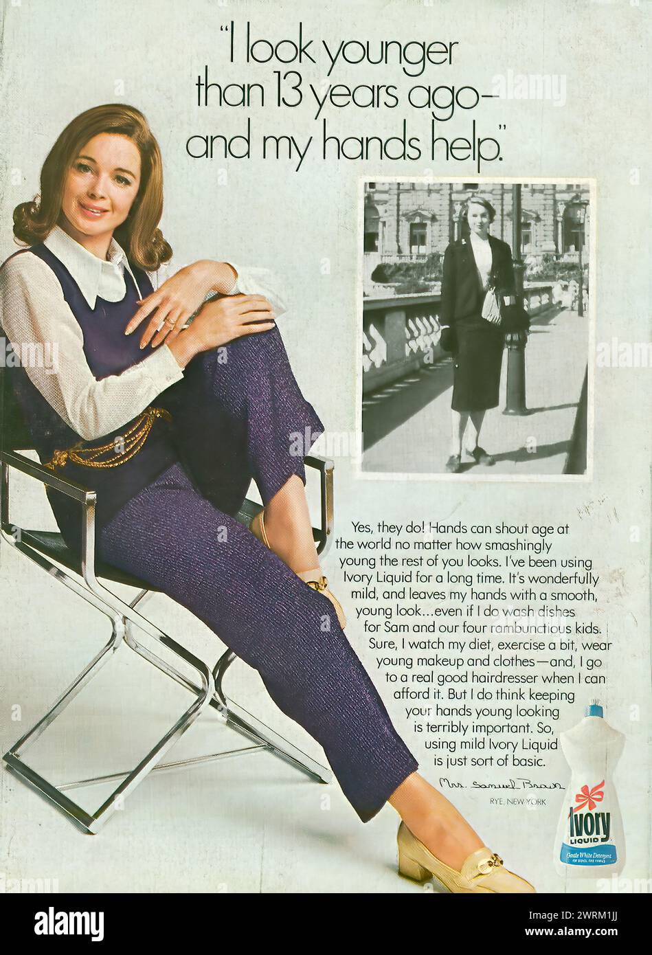 Ivory -1970 - Vintage American magazine advert from the 70s Stock Photo ...