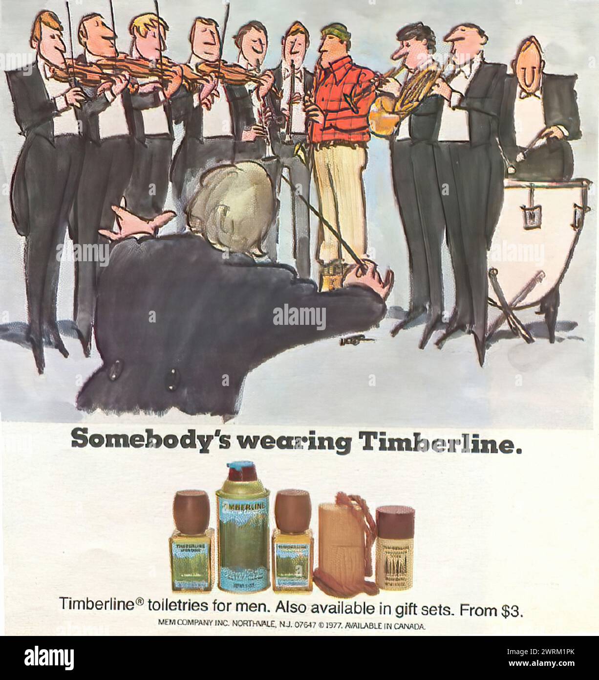 Timberline - 1977 - Vintage American magazine advert from the 70s Stock ...