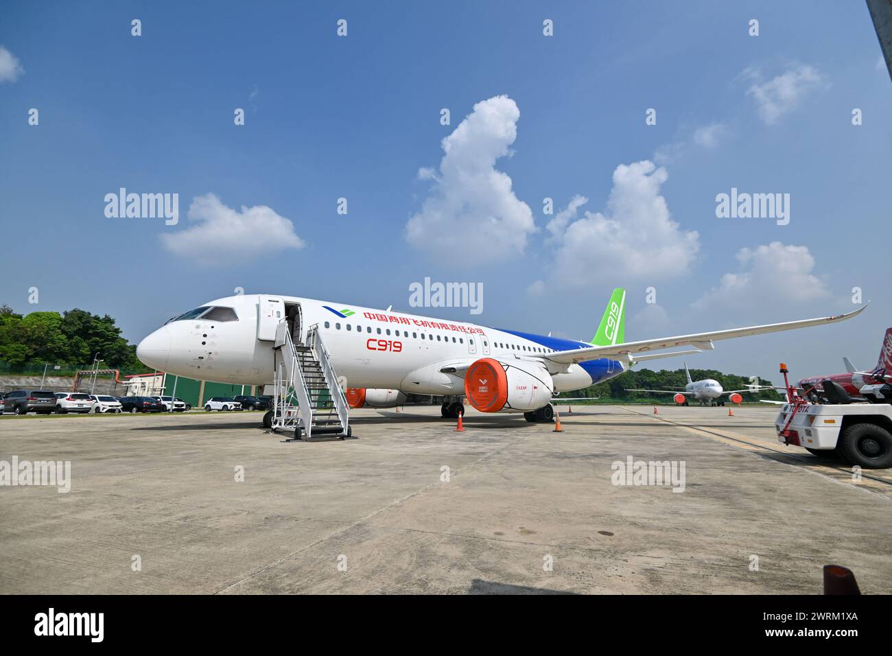 Kuala Lumpur. 13th Mar, 2024. This photo taken on March 13, 2024 shows a C919 commercial ...