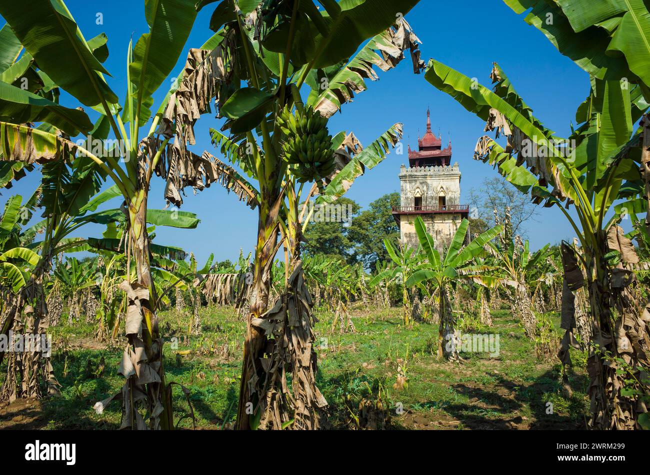 Nan Myint Watch Tower, is the only surviving structure of King Bagyidaw ...