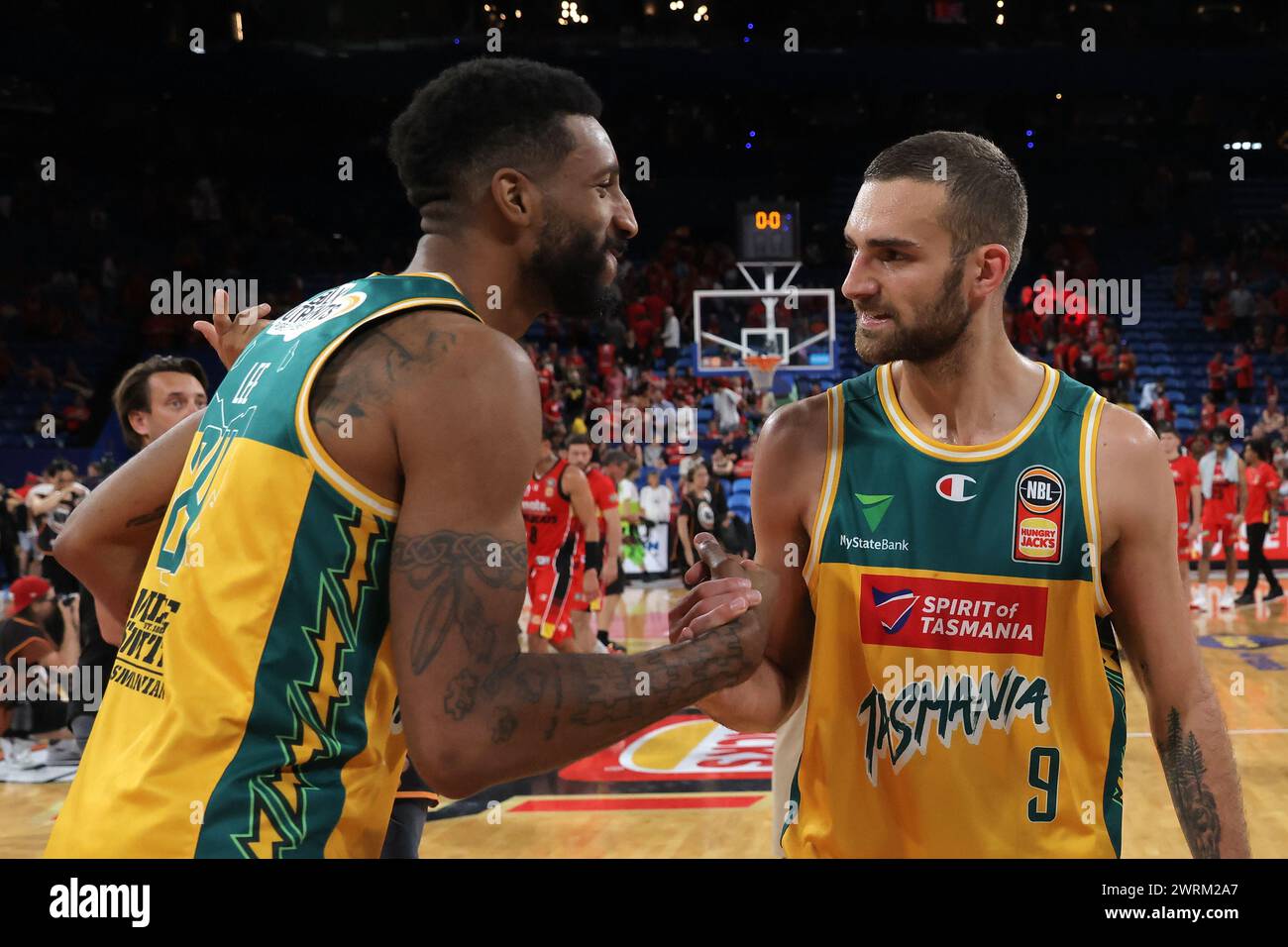Perth, Australia. 13th Mar, 2024. Jack McVeigh and Marcus Lee of the ...