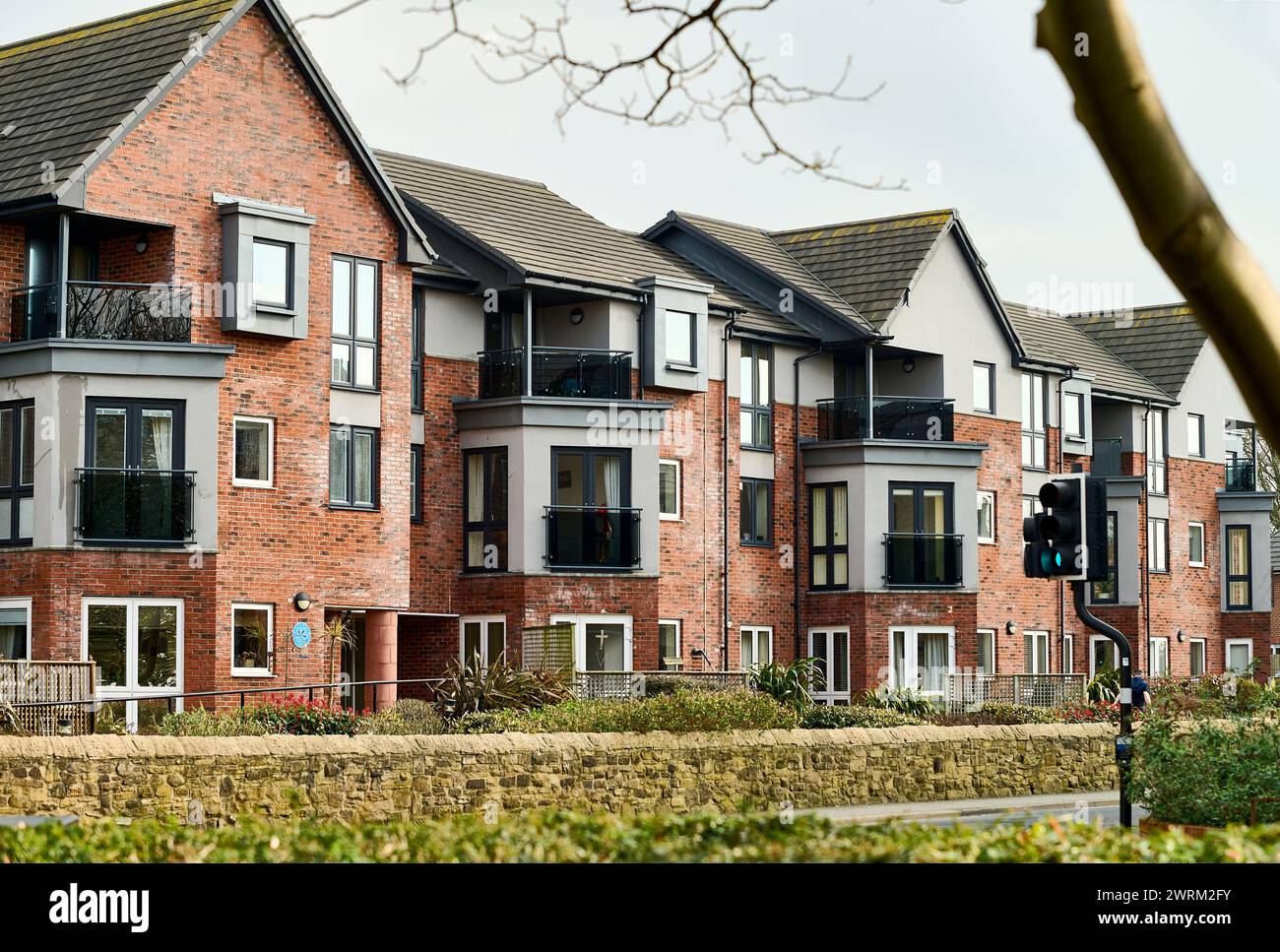 Typical modern retirement homes Stock Photo - Alamy