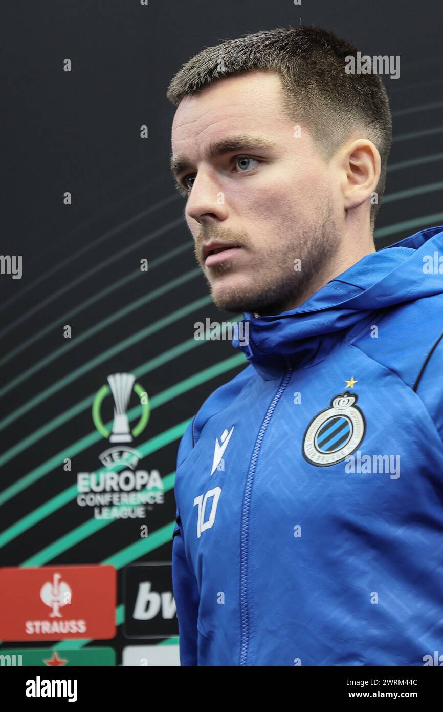 Knokke Heist, Belgium. 13th Mar, 2024. Club's Hugo Vetlesen pictured ...