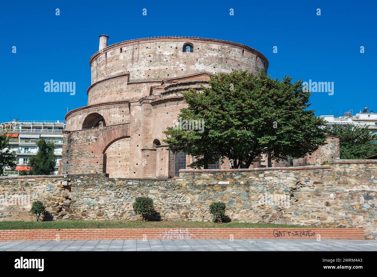 Rotunda of Galerius also called Rotunda of Saint George in Thessaloniki city, Greece Stock Photo ...