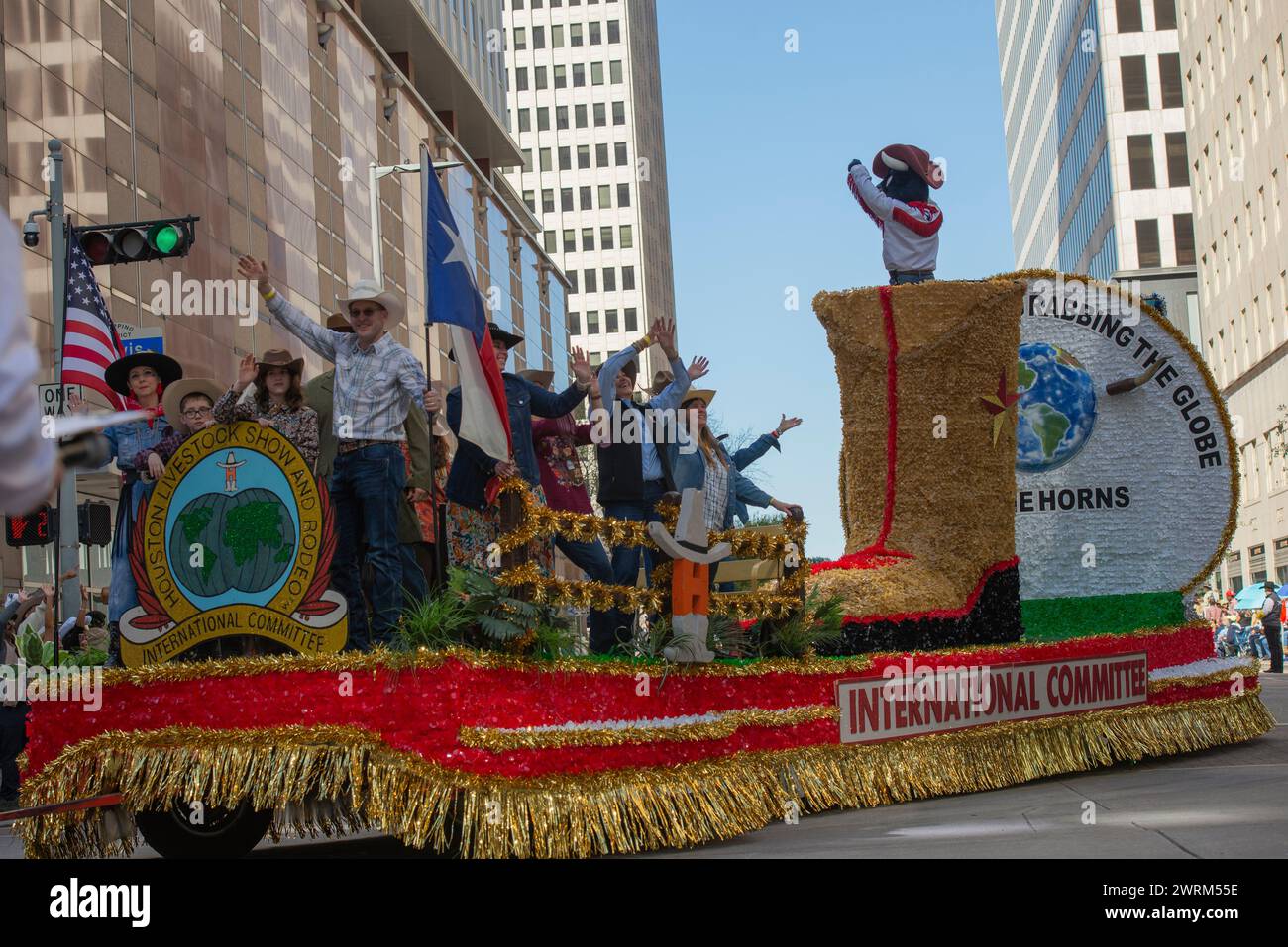Rodeo parade in Houston Texas Stock Photo - Alamy