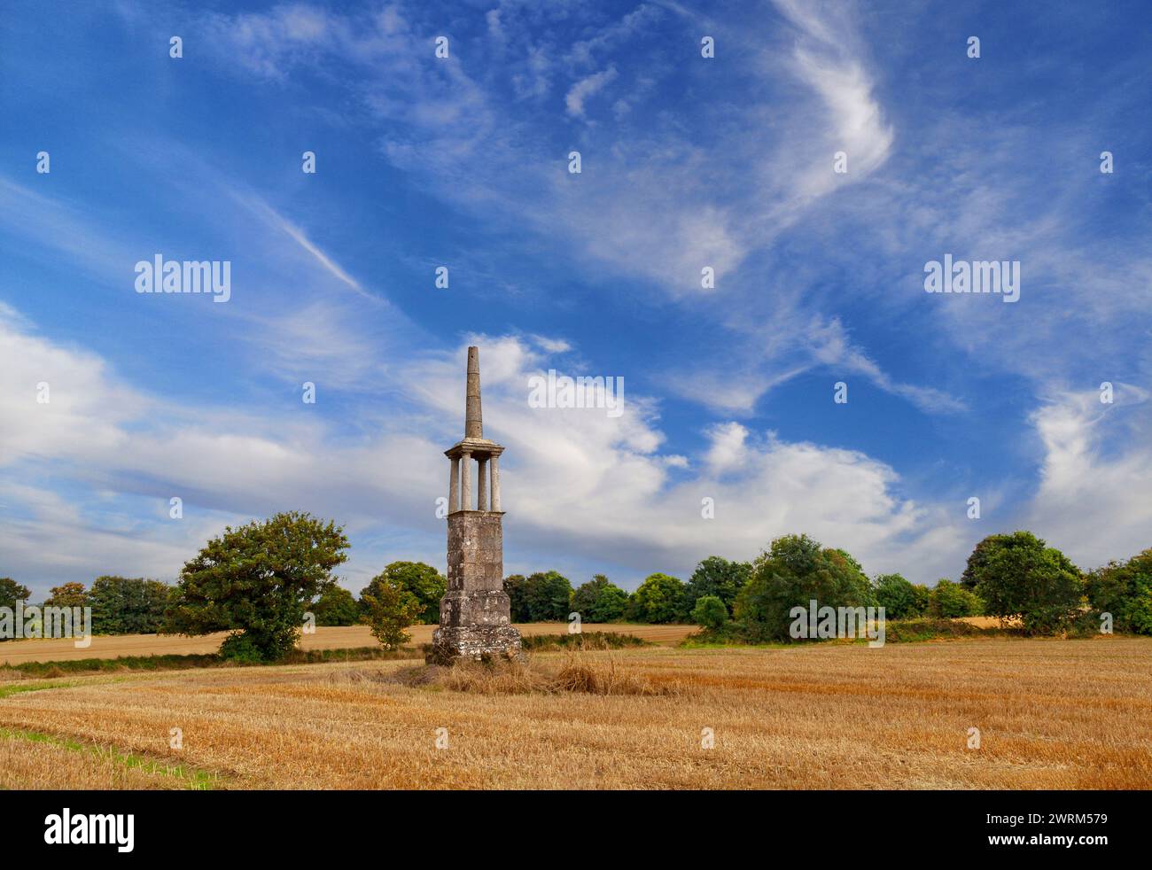 The 18th-century four column granite obelisk in the old Belan estate ...