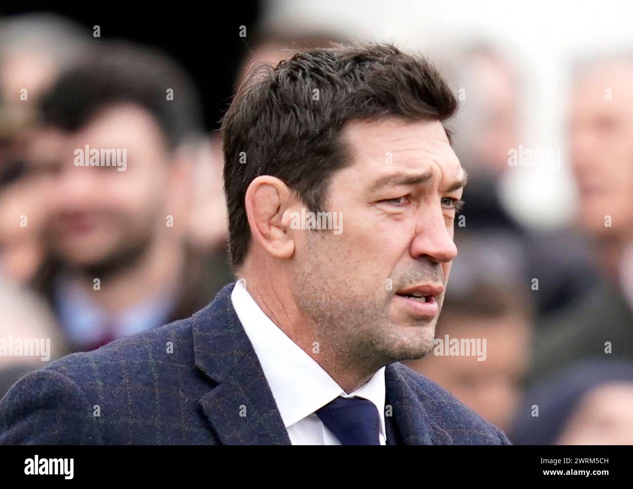 Nathan Hines on day two of the 2024 Cheltenham Festival at Cheltenham ...