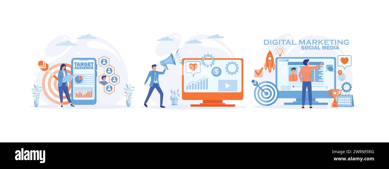 Target audience. Reputation management. Digital marketing. Digital ...